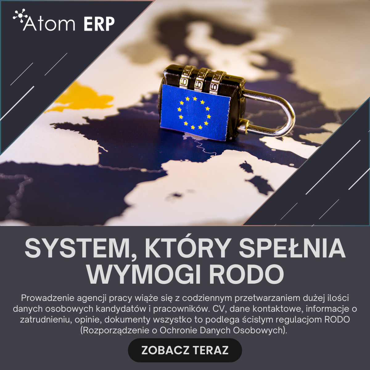 Atom ERP - system, który spełni wymogi RODO w Twojej agencji pracy - Atomerp.pl